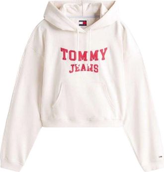 Tommy Jeans Kurz-Hoodie f&uuml;r Damen (Antikwei&szlig;)