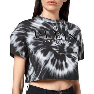 Philipp Plein Crop T-Shirt - - Tops - Damen - Schwarzk - L