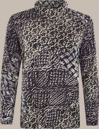 Hajo Sweatshirt Damen Leichtsweat mit halsfernem Rollkragen