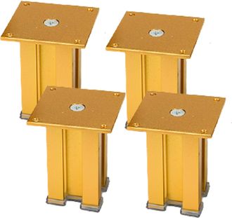 Generic 4Pcs Möbelschrank Füße Beine, Aluminiumlegierung quadratische Sofa Tisch Beine, Metall Ersatzbeine, für Schränke Sofa Tisch Arbeitsplatte Bar Schreibt