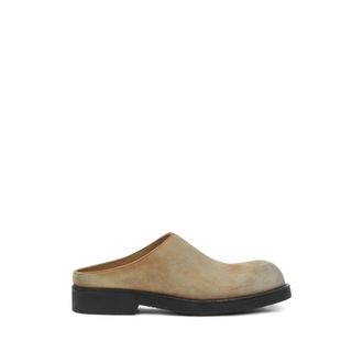 Maison Margiela Biker Washed Suede Mules