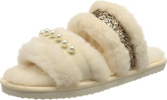 Ara Damen Cosy Hausschuh, Offwhite, 36 EU