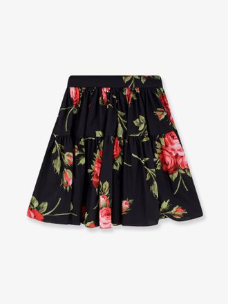 Dolce & Gabbana Cotton skirt with iconic print - DOLCE & GABBANA - gender_Woman