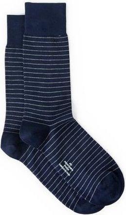 Au Printemps Paris Lot de deux paires de chaussettes hautes en coton m&eacute;lang&eacute;