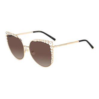 Carolina Herrera Ros&eacute;goldfarbene/Braun Get&ouml;nte Sonnenbrille - - Accessories - Damen - Mehrfarbig - 58 MM