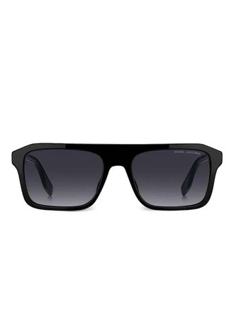 Marc Jacobs lunettes de soleil à monture rectangulaire - Noir