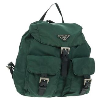 Prada Pre-owned Nylon Rucksack - - Pre-owned - Damen - Gr&uuml;n - ONE SIZE