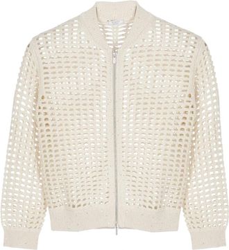 PESERICO Femme, Pulls, Beige, Taille: 34 FR Cardigan Tricot&eacute; en Coton