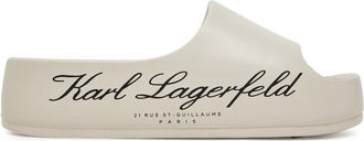 Karl Lagerfeld Pantoletten KARL LAGERFELD Kobo II KL86000 Wei&szlig;