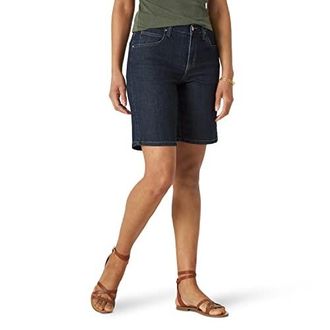 Lee Relaxed Fit Bermuda Short, Bleu Lagon, 48 Femme