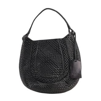 Ibeliv Schultertasche mit geflochtenem Henkel - - Bags - Damen - Schwarzk - ONE SIZE