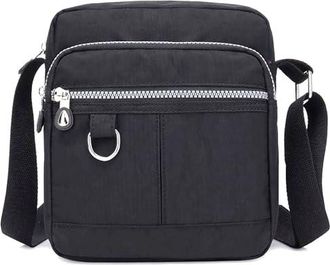 GFM Sac à bandoulière en nylon imperméable pour femme - Noir - (S1-NCB-9925-KL-Noir)