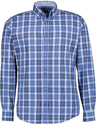 Olymp Herren Hemd blau kariert