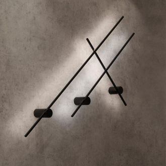 Millumine Applique Led Tige Noir Tobago 90 Cm