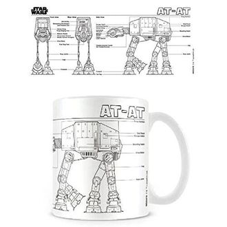 Star Wars at-at Sketch 11oz/315ml Kaffeetassen, Mehrfarbig