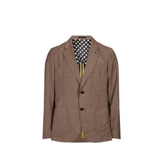 Paul Smith Blazer coupe droite &agrave; motif pied-de-poule en laine