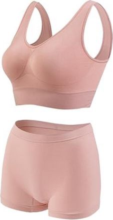 Generic Shorty Femme Coton Soutien-Gorge de Sport pour Femmes, Gilet de Yoga, de Course, de Fitness, sans Jantes, Ensemble de Soutien-Gorge de Sport Respirant