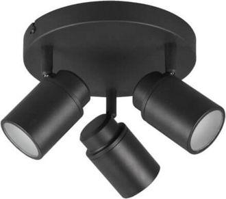 Trio Spot muralplafond 3xgu10 max5w noir mat ip44 angelo 50216706 50216706 50216706