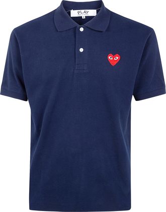 Comme Des Gar&ccedil;ons T-Shirt Red Emblem Red Heart