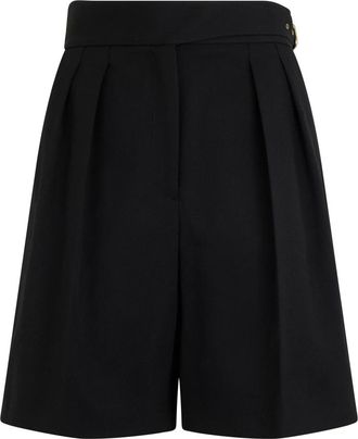 Red Valentino Femme, Shorts, Noir, Taille: 42 FR Wide High-Waist Shorts