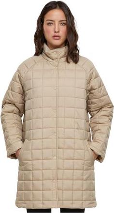 Urban Classics Ladies Quilted Coat Jacket, Wetsand, XL Femme