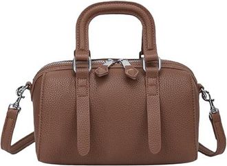 Generic Sac &agrave; bandouli&egrave;re en cuir synth&eacute;tique pour femme, sac &agrave; main polyvalent pour le travail, le shopping, les voyages, lautomne, Caf&eacute;, 16.14x9.84x5.12inch