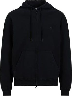 Courr&egrave;ges Hoodie &agrave; effet d&eacute;lav&eacute; en coton