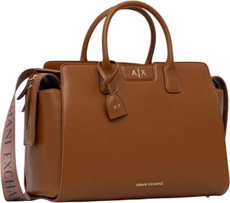 A|X Armani Exchange Femme, Sacs, Brun, Taille: ONE Size Shopping Bag