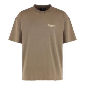 Represent T-Shirt mit Rundhalsausschnitt - - Tops - Herren - Braun - M