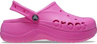 Crocs Sabots à plateforme Baya pour femme, Rose électrique, 38/39 EU