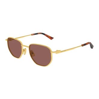 Bottega Veneta unisex, Accessoires, Jaune, Taille: 52 MM Lunettes de soleil carr&eacute;es