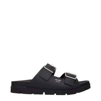 Prada T-shirts Et Chaussettes Homme En Caoutchouc Noir