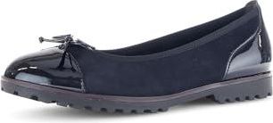 Gabor Ballerines classiques pour femme, plates, slip-ons, classiques, &eacute;l&eacute;gantes, noeud, ballerines, escarpins, chaussures basses, atlantique (cognac), 35,5 