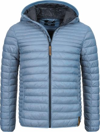 Indicode Herren Bowers Steppjacke in Daunenjacken-Optik | Winterjacke Übergangsjacke 3XL, China Blue
