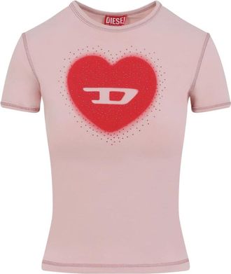 Diesel Femme, Tops, Rose, Taille: 40 FR T-uncuties Long S5 T-shirt