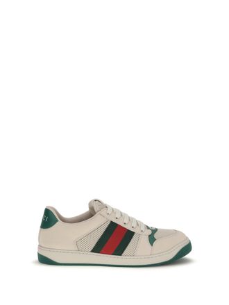 Gucci Mens Sneakers Screener Mesh White Upper: Fabric Trainers
