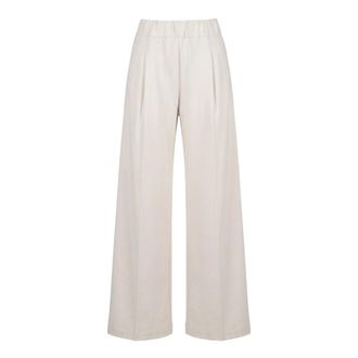 Semicouture Pantalon large - Femme - Pantalons - Beige - Taille: 36 FR