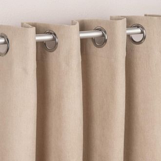 Sch&ouml;ner Leben &Ouml;sengardine Cordoptik einfarbig Natur 140x260cm