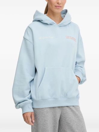 P.E Nation pocket graphic-print hoodie - Bleu