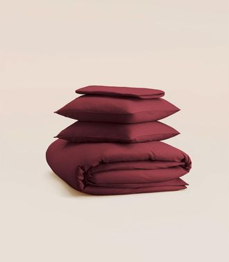 Tediber Parure - Percale de coton - Orange - Tediber