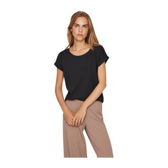 Vila Vila, Femme, Tops, Noir, Taille: 42 FR T-shirt Dreamers &agrave; manches courtes pour femme