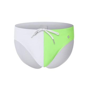 Generic Maillot de bain pour homme - Maillot de bain color&eacute; - Double devant - Tendance - D&eacute;contract&eacute; - Avec lani&egrave;re, vert, XXL