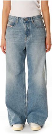Diesel Femme, Jeans, Bleu, Taille: W26 L32 Wide Jeans
