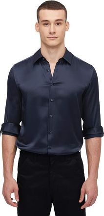 LilySilk 22MM Maulbeerseide Basic Herrenhemd Formelle Business-Office-Knopfleiste Oberteile Blusen Langarm Luxuriöse Atmungsaktive Kühle Seidenkleidung Hemden 