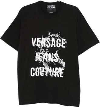Versace Jeans Couture Homme, Tops, Noir, Taille: XL Logo T-shirt