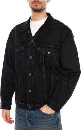 Levi's Homme, Vestes, Noir, Taille: M Relaxed Type 3 Trucker Jacket