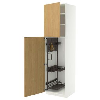 IKEA METOD Hochschrank mit Putzschrankeinr