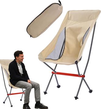 Generic Faltbarer Outdoor Stuhl,Platzsparende Sitzgelegenheit - Kompakter Sitz F&uuml;r Rucksackreisen - F&uuml;r Camping, Wandern, Angeln, Picknick, Terrasse, Balkon, 