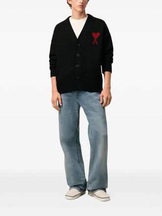 Ami Logo-appliqu&eacute; Buttoned Cardigan