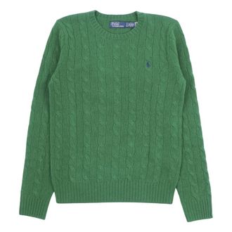 Polo Ralph Lauren Femme, Pulls, Vert, Taille: 38 FR Tricot ras du cou